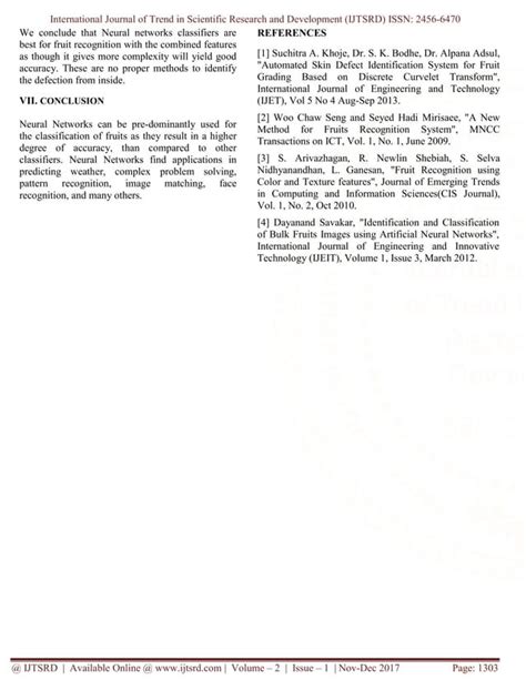 Smart Fruit Classification Using Neural Networks Pdf