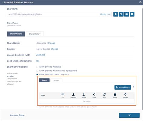 share a folder privately filecloud docs online