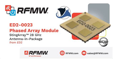 Rfmw On Linkedin Ed2 Corporation S Stingarray™ Series Phased Array Module Pam Is A…