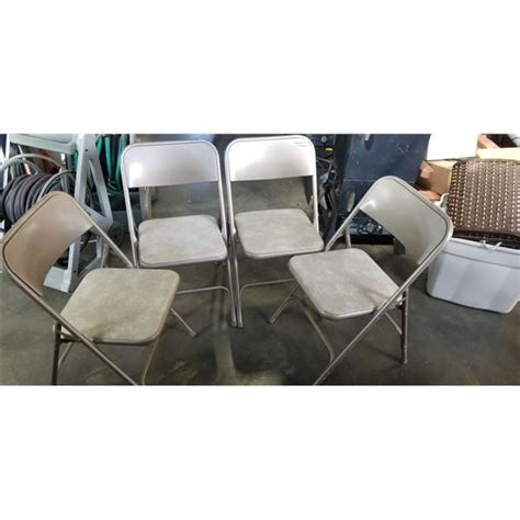 4 Folding Assembly Chairs