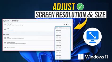 How to Adjust Screen Resolution & Size in Windows 11 | Change Screen Size Windows 11 - YouTube
