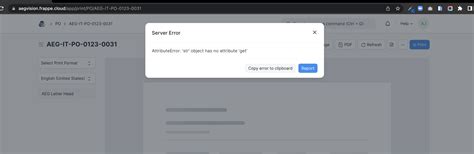 Error While Printing In Frappe Cloud · Issue 19548 · Frappefrappe