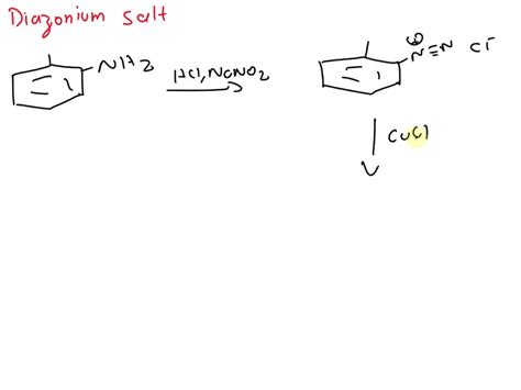 Solved 5 Give The Final Major Product Nh2 Hci Nano2 Cucl Hzo 0 5 C 15 60 C