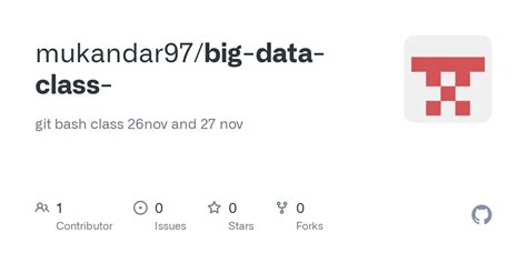 GitHub Mukandar Big Data Class Git Bash Class Nov And Nov