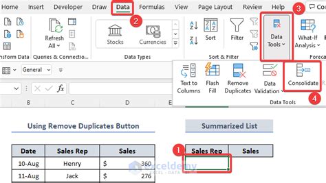 How To Summarize A List Of Names In Excel 5 Ways