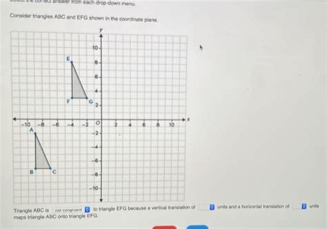 Solved: the borfect answer from each drop-down menu . Consider ...