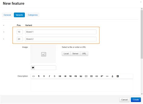 How To Add The Brand Product Feature — Cs Cart 43x Documentation