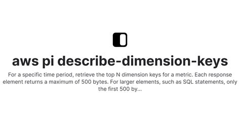 Aws Pi Describe Dimension Keys Fig