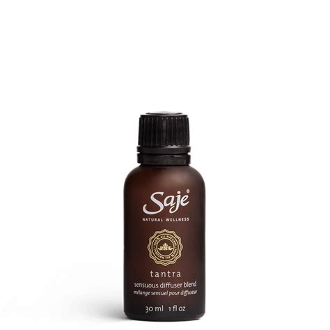Tantra Sensuous 30ml Diffuser Blend Saje Natural Wellness