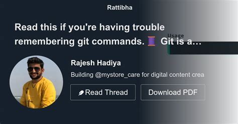 Read This If Youre Having Trouble Remembering Git Commands 🧵 Thread