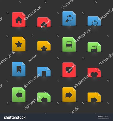 Website Interface Buttons On Moving Stubs Stock Illustration 175012211 Shutterstock