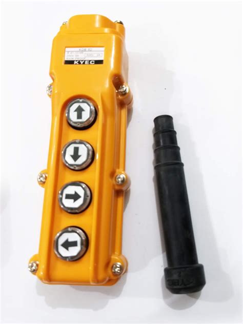 Products Rain Proof Pendant Push Button Control Switch 4 Buttons Kob 62 For Hoist Crane Kyec