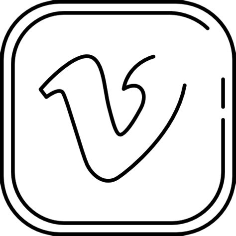 Vimeo Icons Responsive Line Px Icon