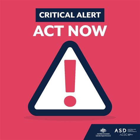 Cyber3 On Linkedin ️ Critical Alert From The Acsc ️