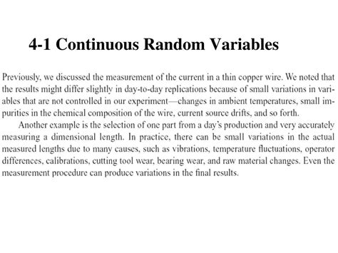 Ppt 4 1 Continuous Random Variables Powerpoint Presentation Free