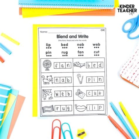 Blend And Write A New Word Mapping Activity A Kinderteacher Life