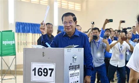 សម្តេច ហ៊ុន សែន អត្រាអ្នកចូលរួមបោះឆ្នោតជាង៨០ភាគរយ សុីសុីថាមស៍