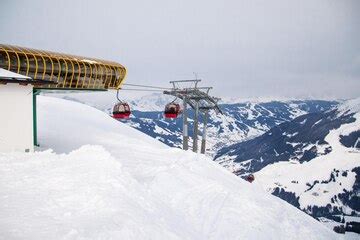 Premium Photo Ski Lift Booths At A Ski Resort