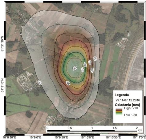 Final State Of Ground Surface Subsidence Related To Mining Caverns Download Scientific Diagram