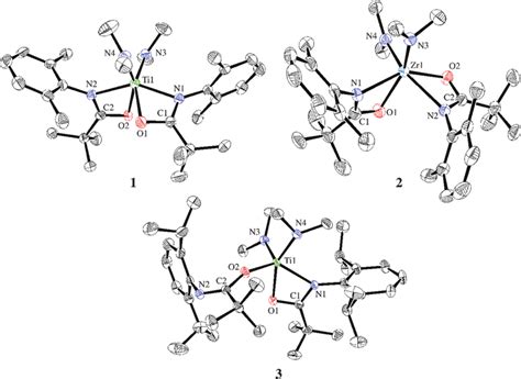 Ortep Representation Of The Solid State Molecular Structure 1 2 And 3