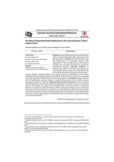 pdf ericthe effect of augmented reality applications in the
