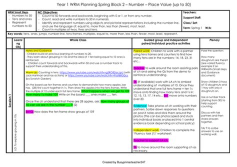 Year 1 Spring Block 2 Number Place Value Within 50 Week 5 Planning Incl Teaching