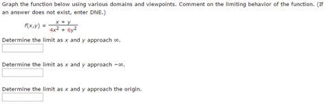 Solved Graph The Function Below Using Various Domains And