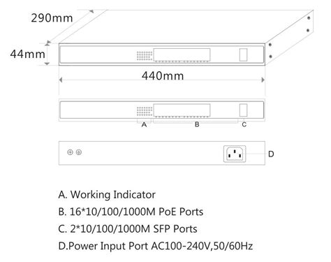 Full Gigabit Port PoE Switch PoE Switch