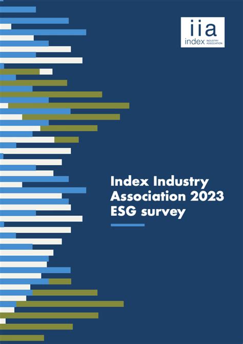 Sixth Annual Index Industry Association Benchmark Survey Reveals