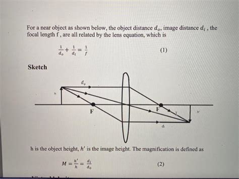 Solved Laboratory 10 Thin Lenses Introduction The Purpose Of