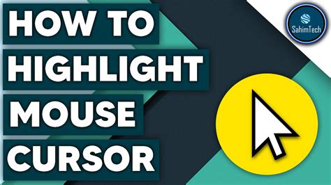 how to highlight mouse pointer on windows youtube