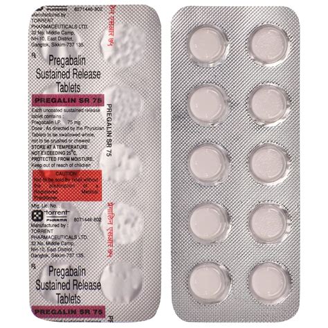 Pregalin Sr 75 Tablet View Usage Side Effects Price And Subtitute Egmedi