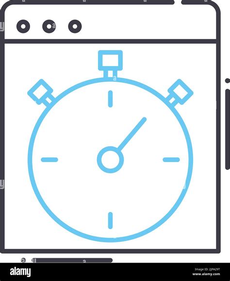 Page Performance Line Icon Outline Symbol Vector Illustration