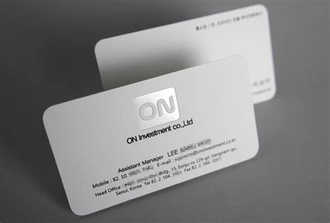 고급명함 심플명함 은박명함 무광은박 네이버 블로그