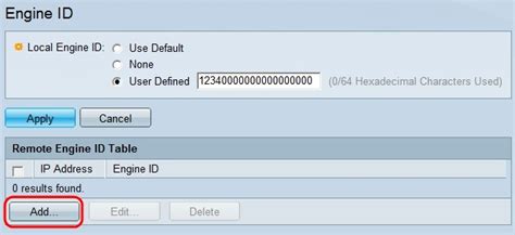 Configuration Of Simple Network Management Protocol Snmp Engine Id On