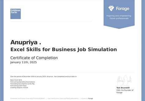 Excelskills Dataanalysis Automation Datavisualization Anupriya