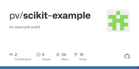 Github Pvscikit Example An Example Scikit