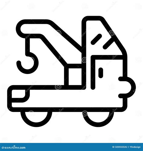 Linear Car Towbar Icon From Car Parts Outline Collection Thin Line Car Towbar Vector Isolated