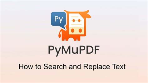 How To Search And Replace Text In Pdfs Using Pymupdf