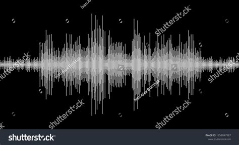 Sound Wave Abstract Music Pulse Background Stock Vector Royalty Free 1958047987 Shutterstock