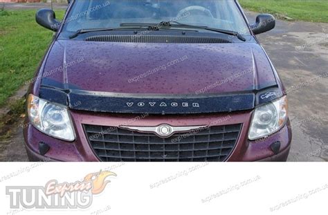 Дефлектор капота Крайслер Вояджер 4 (мухобойка на капот Chrysler ...