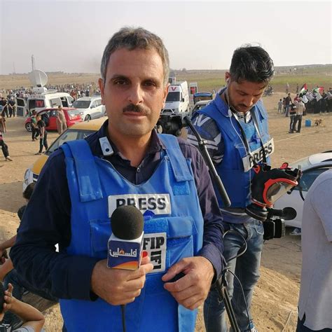 Mohammad Abu Hatab A Correspondent For Palestinian Television Was