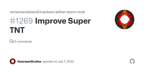 Improve Super Tnt · Issue 1269 · Nonamecrackers2crackers Wither Storm