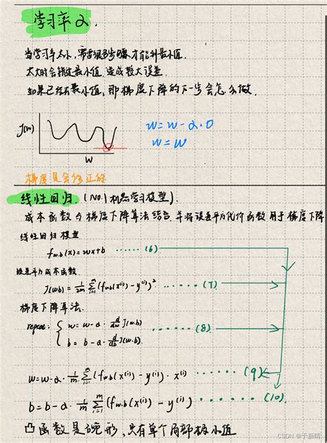 吴恩达机器学习—线性回归模型笔记 Csdn博客