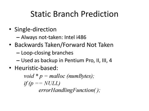 Advanced Branch Prediction Ppt Download