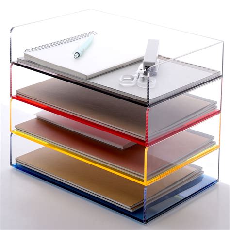 Document Tray,file Folder Paper Tray Organizer Clear Acrylic Desk Document Tray,file Folder Paper Tray Organizer Clear Acrylic Desk