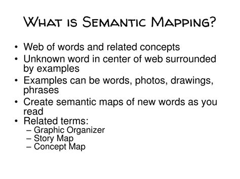 Ppt Introduction To Semantic Mapping Powerpoint Presentation Free