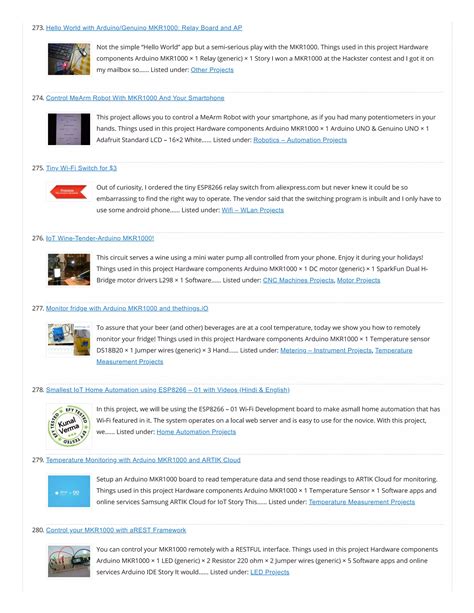 Advanced View Arduino Projects List Use Arduino For Projects Pdf