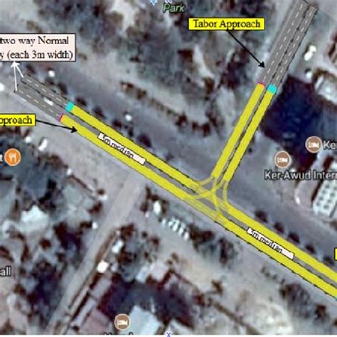 Snapshot Of Simulation Model With The Vehicle Routes For The First Download Scientific Diagram