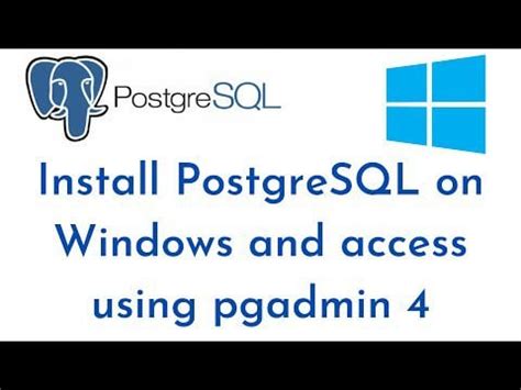 Install PostgreSQL on Windows | How to connect PostgreSQL Database ...